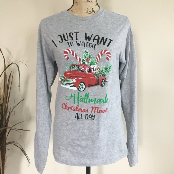 Tops | Hallmark Christmas Tee | Poshmark